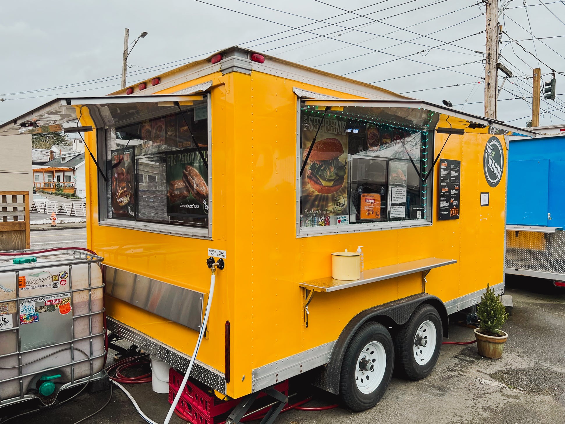 The Wagon Orange 14x8 Trailer – foodcartsonline